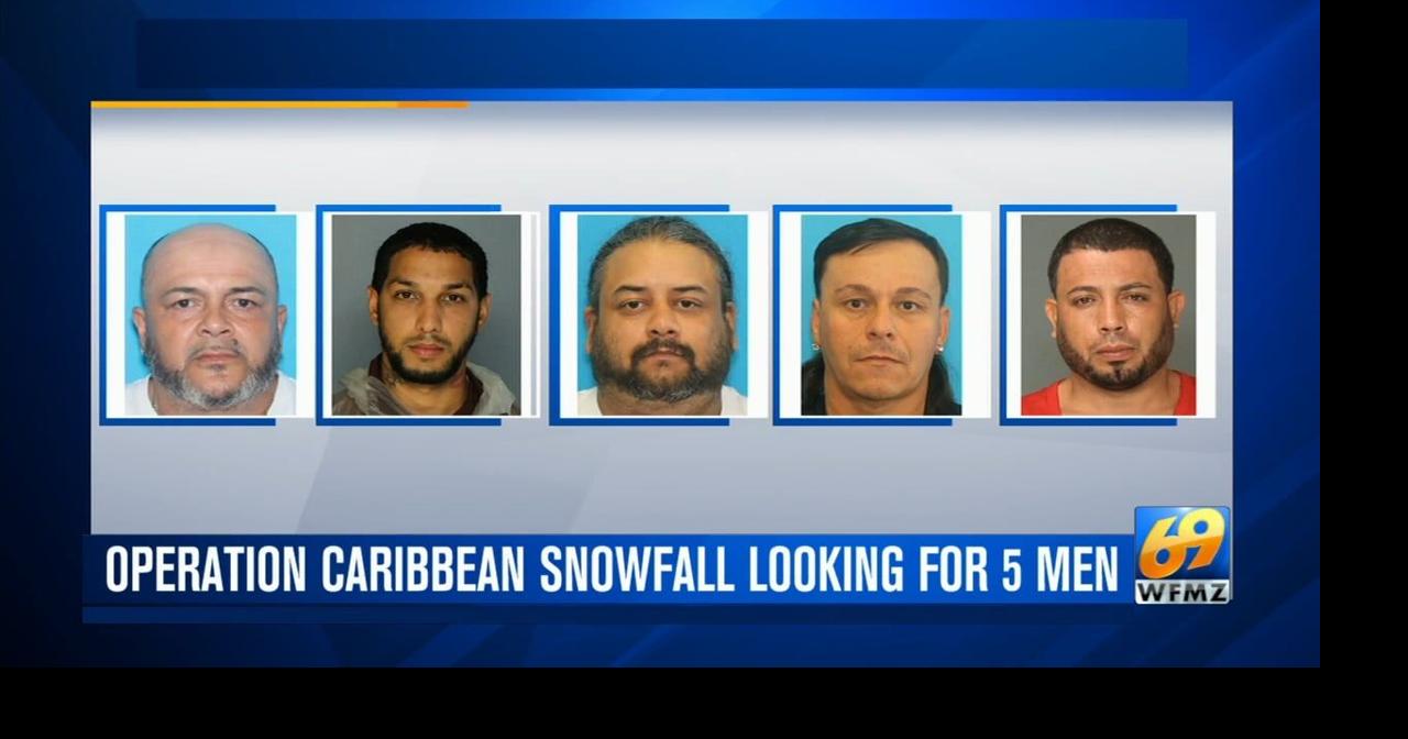 Five suspects still sought in 'Operation Caribbean Snowfall' drug ...