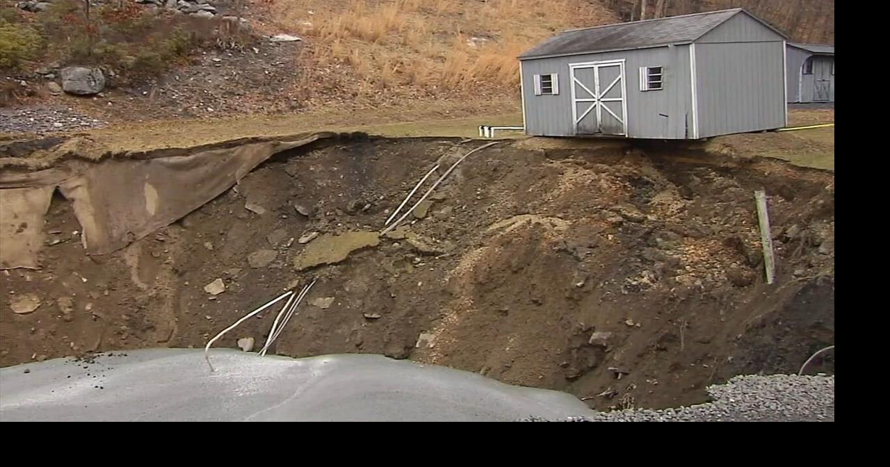 Crews working to stabilize massive sinkhole in Schuylkill that ...