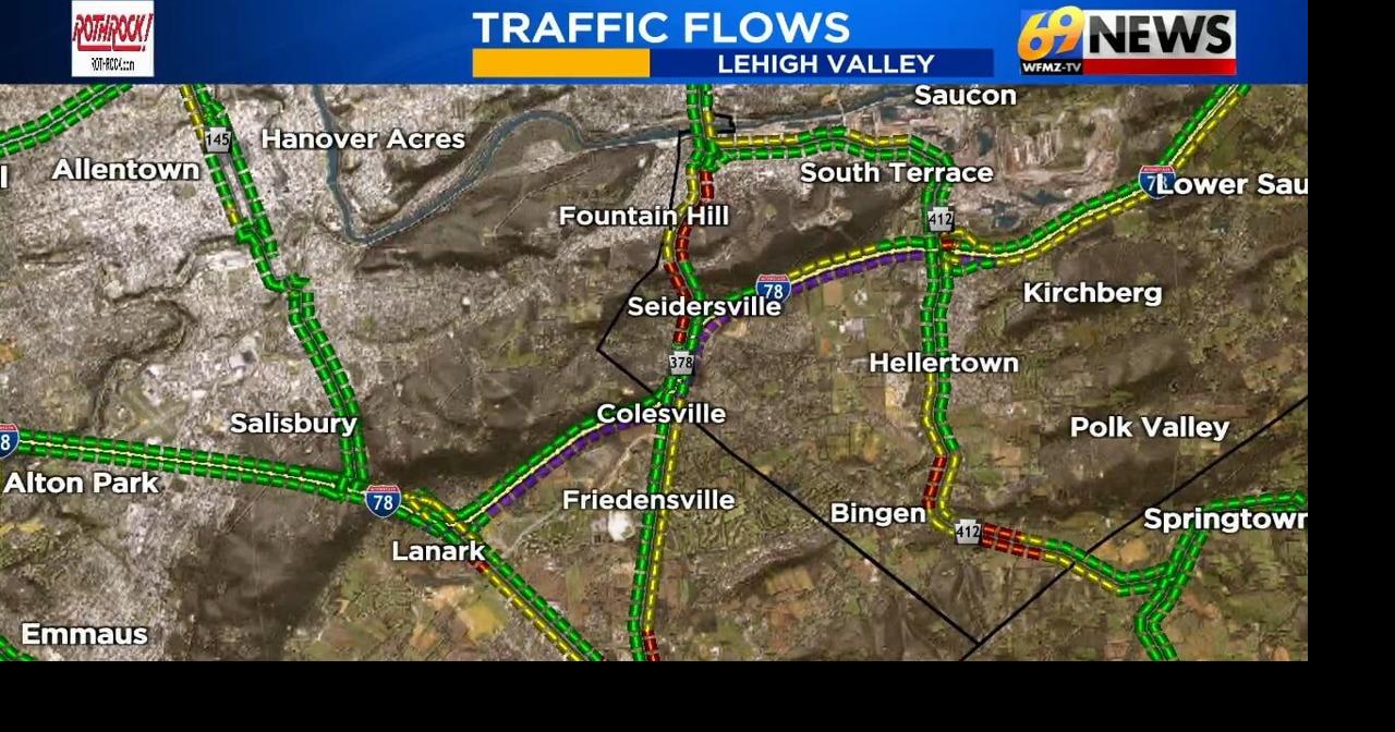 WATCH: Traffic reports as snow falls across the region | Traffic | wfmz.com