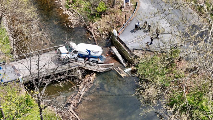 Propane tanker pulled from creek after bridge collapse in Lower ...