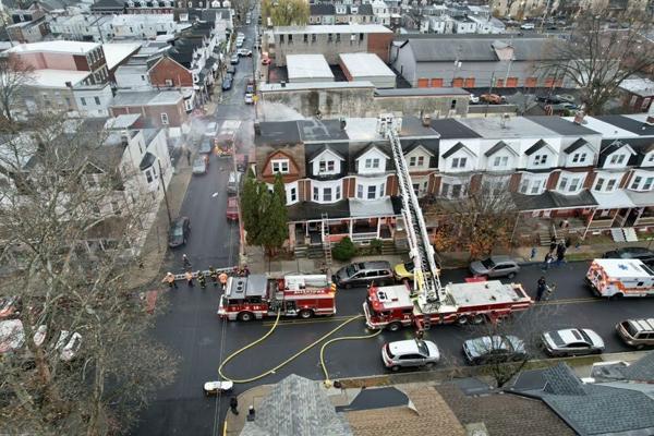 Fire crews respond to two-alarm fire at rowhome in Allentown ...