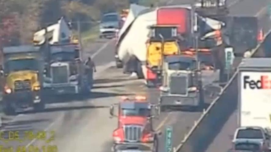 Roadway Reopens After Multi Tractor Trailer Crash Closed I 78 East For