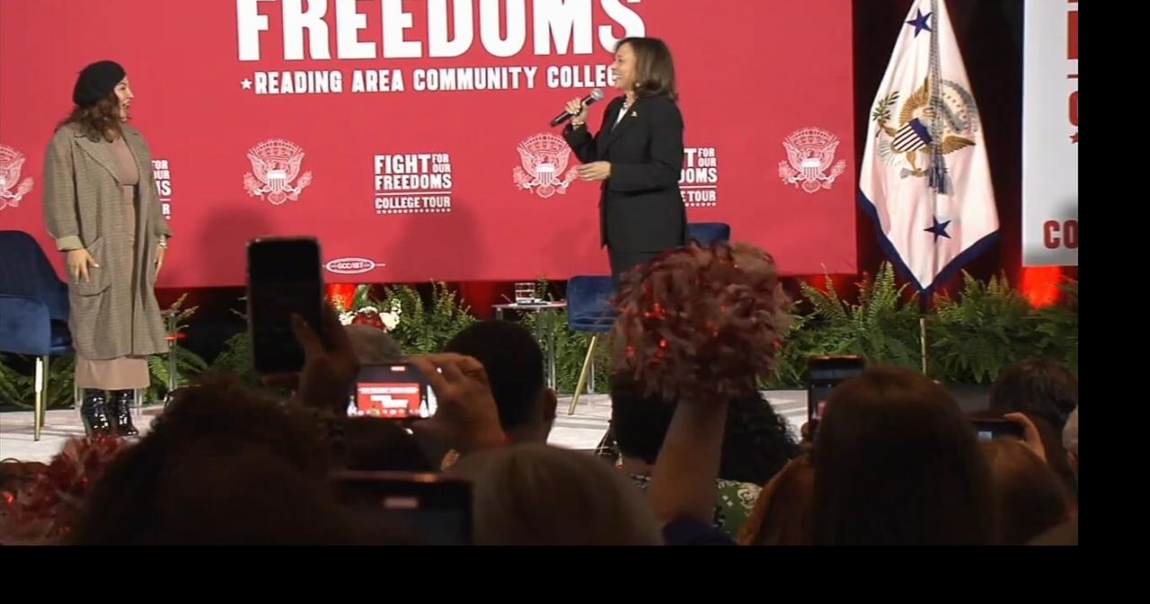 Vice President Kamala Harris visited Reading Area Community College as ...