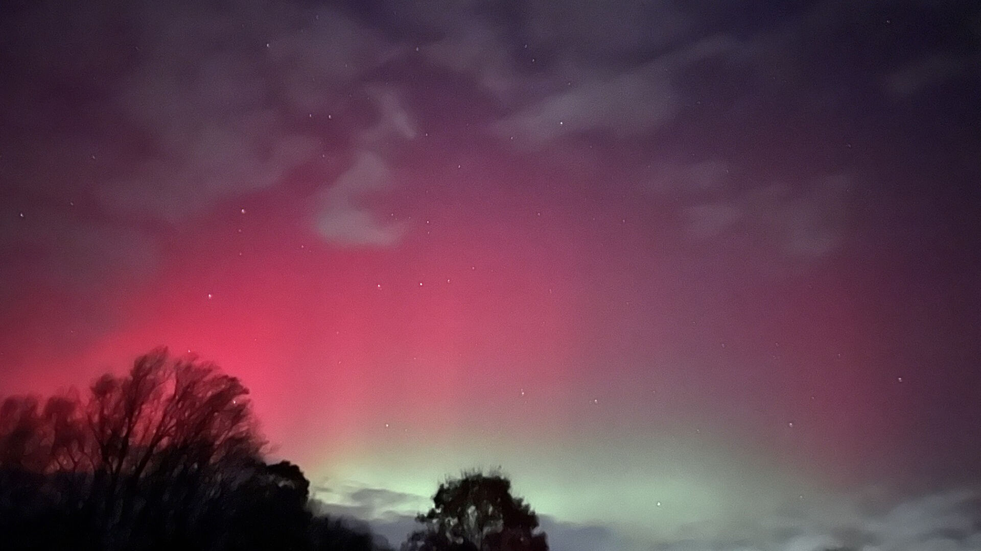 Northern lights visible throughout the area as strong solar storm hits ...