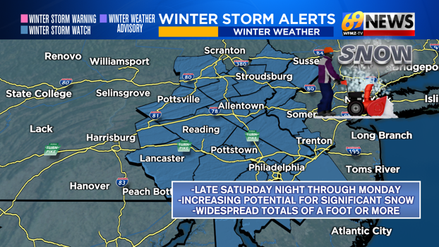 Weekend storm increasingly likely to bring at least a foot of snow on ...