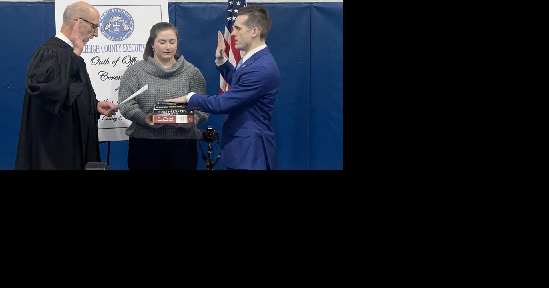 Josh Siegel sworn in as Lehigh Co. exec, becomes youngest-ever ...