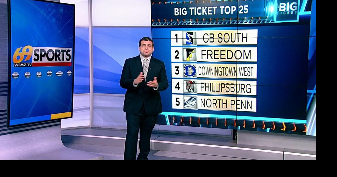 Big Ticket Top 25 poll for September 16, 2024 | Sports | wfmz.com