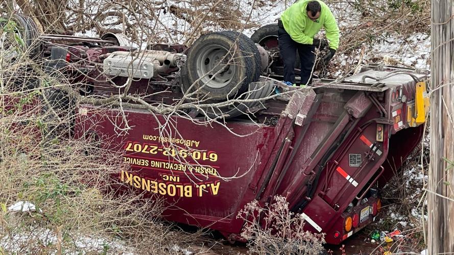 PHOTOS: Car vs. trash truck crash, creek cleanup | Berks Regional News ...