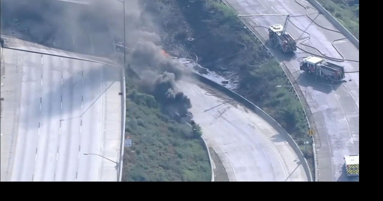 Highway collapse in Philadelphia following tractor trailer blaze ...