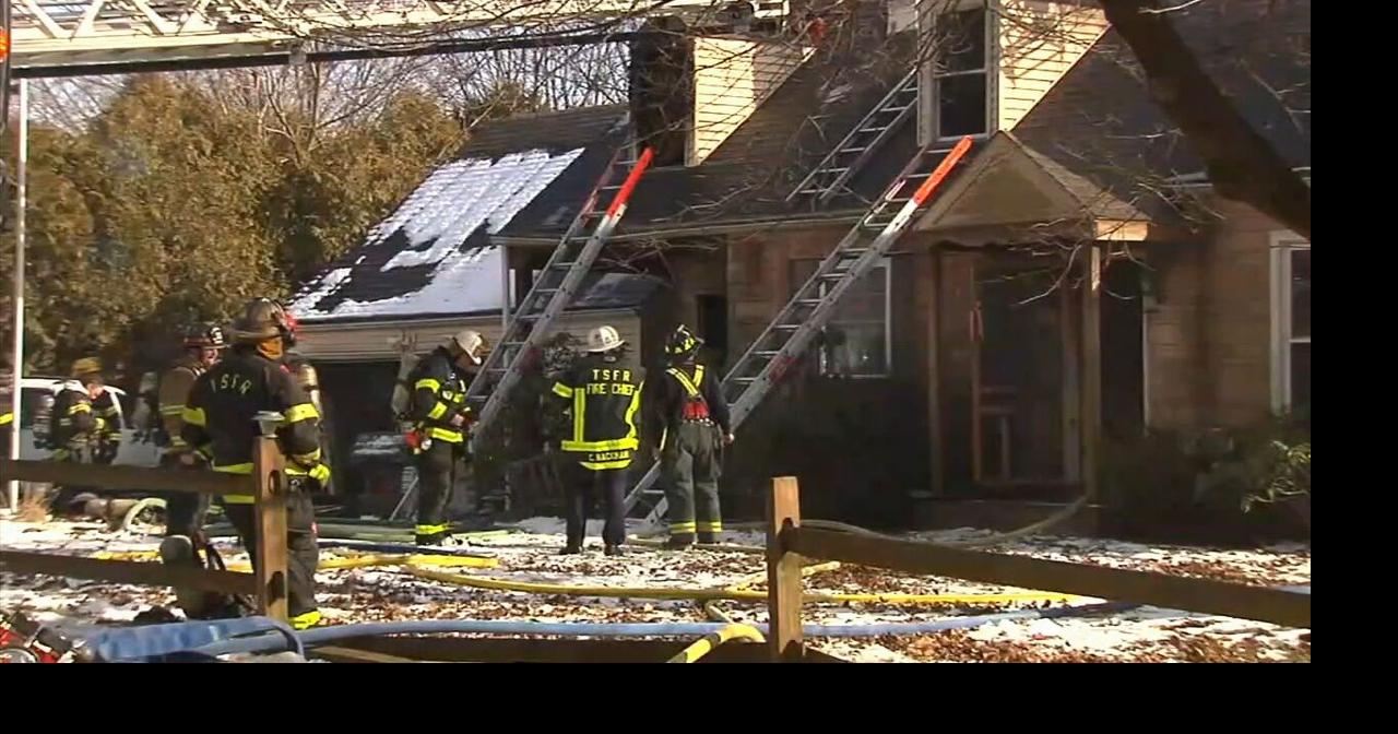 'Sounded in mayday': 2 firefighters injured, 6 displaced after crews battle fire at home in ...