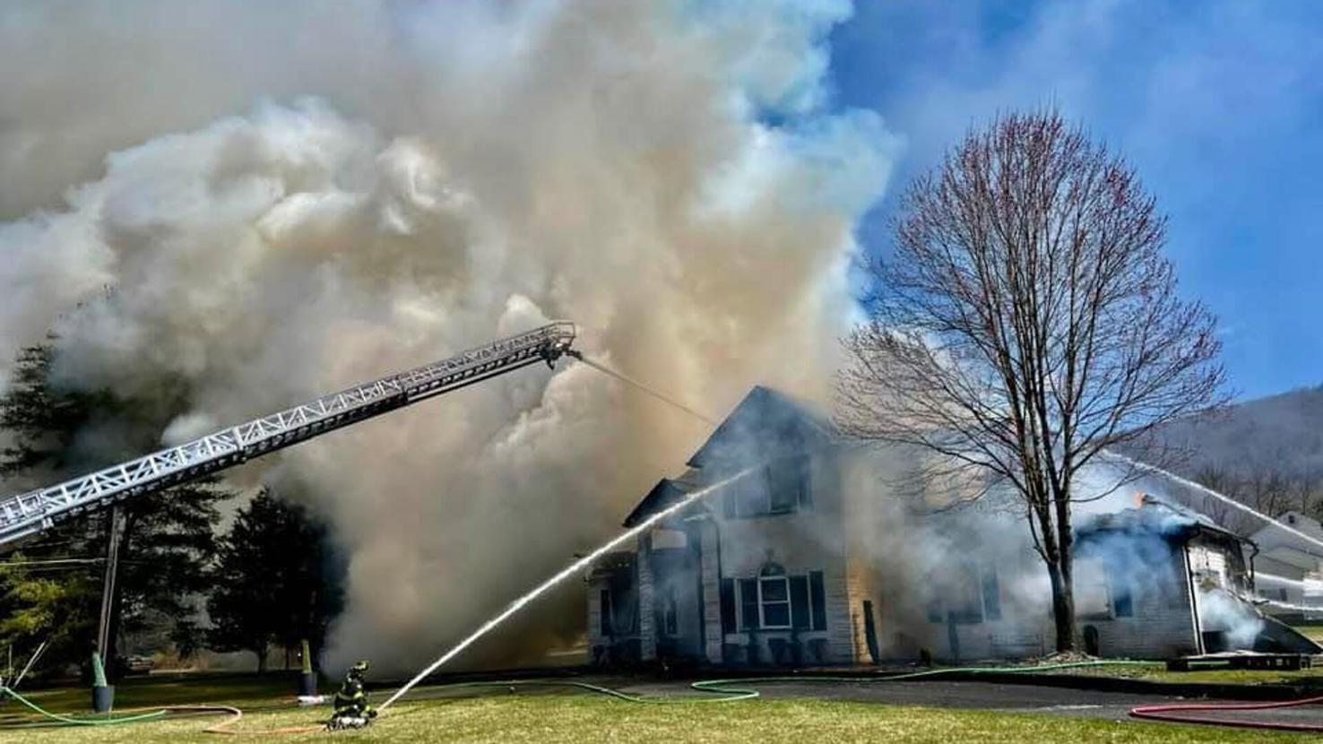 Crews battle 'fully involved' fire at house in Stroud Twp. | Poconos ...