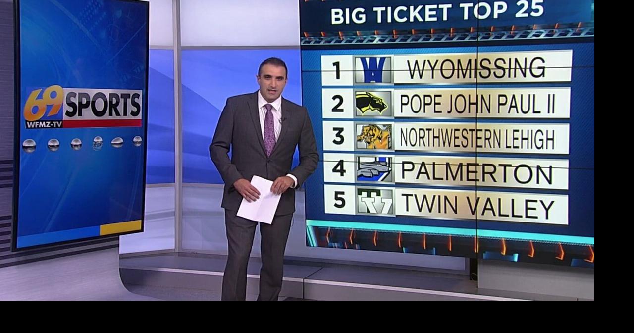 Big Ticket Top 25 poll for October 2, 2023 | Sports | wfmz.com