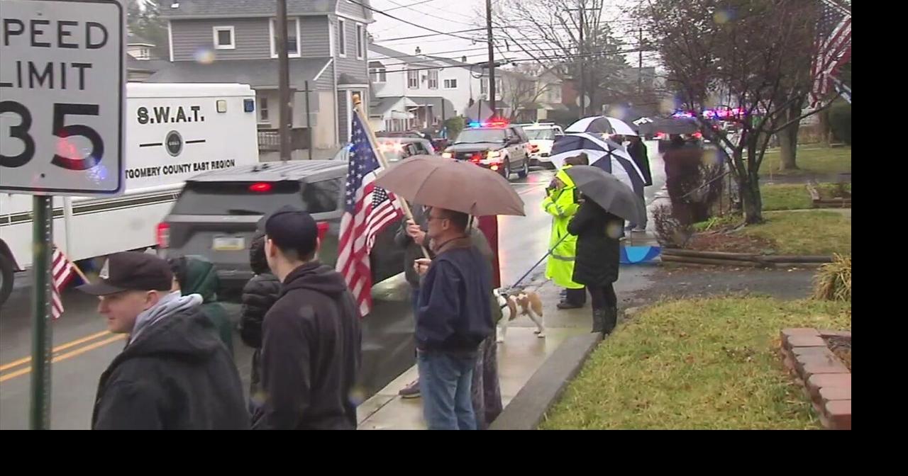 Community shows support in police procession for Hatboro police officer ...