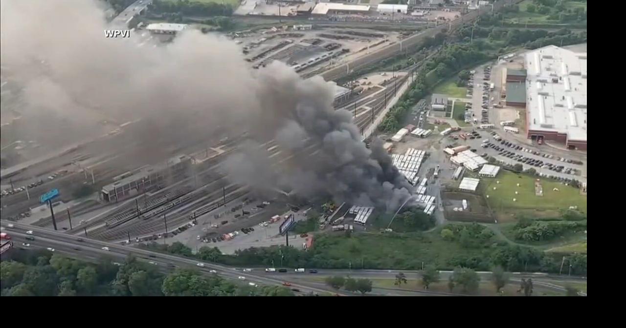 Three-alarm fire destroys multiple SEPTA buses at Philly storage yard ...