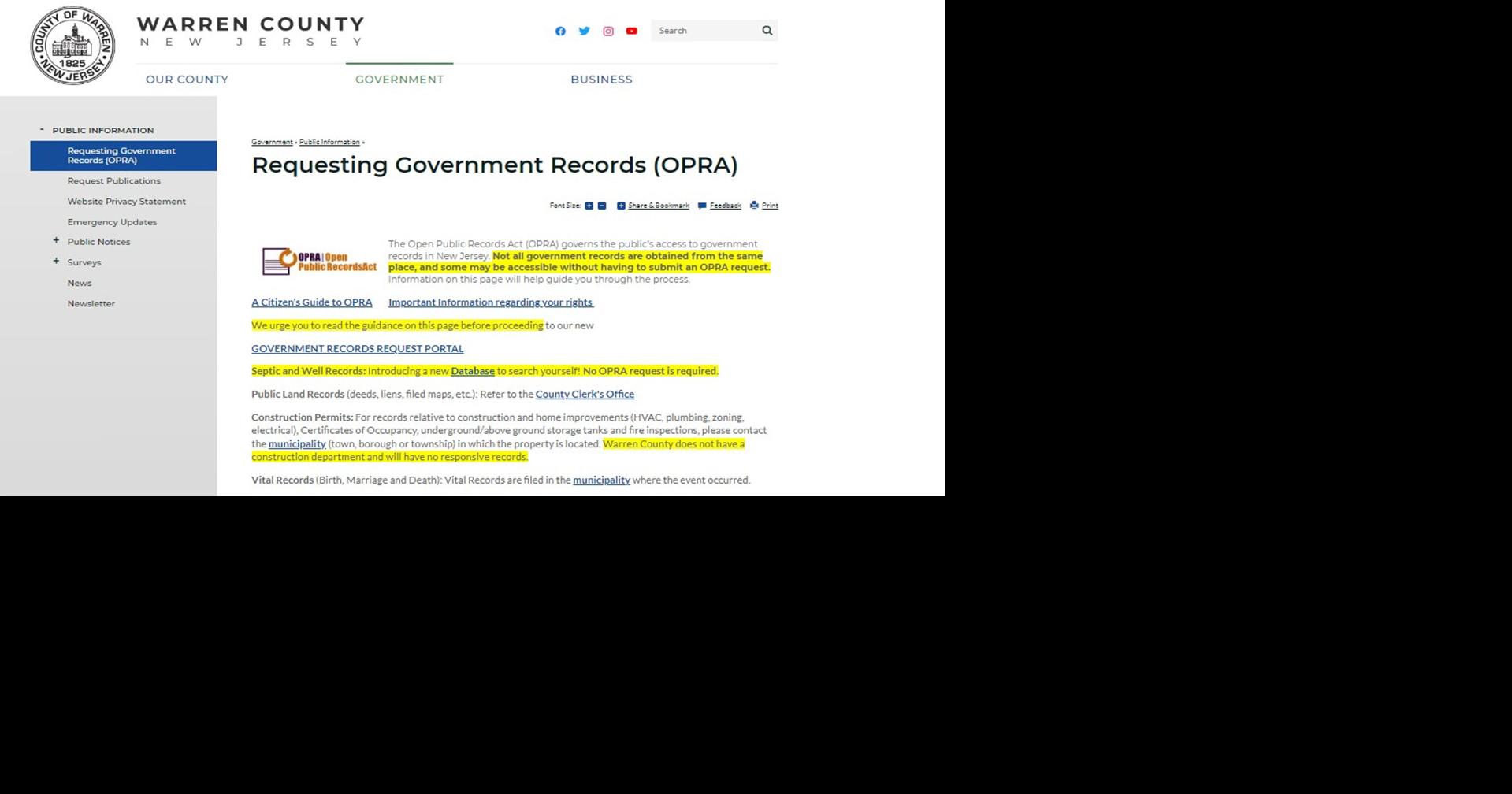 Warren County unveils new public records system aimed at promoting ...