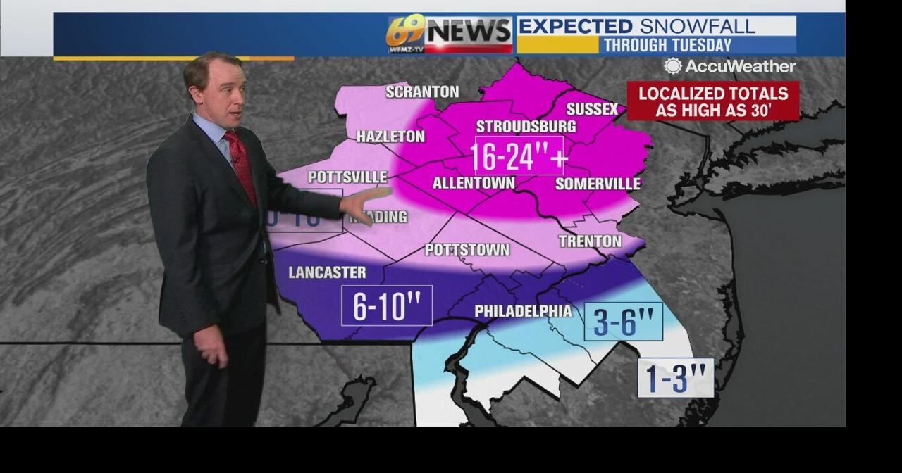 Major storm continues Monday, with heavy snow through the rest of the ...