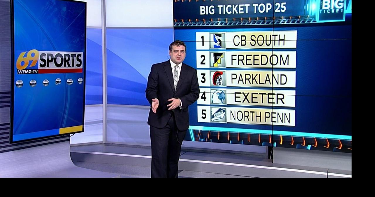 Big Ticket Top 25 poll for October 14, 2024 | Sports | wfmz.com