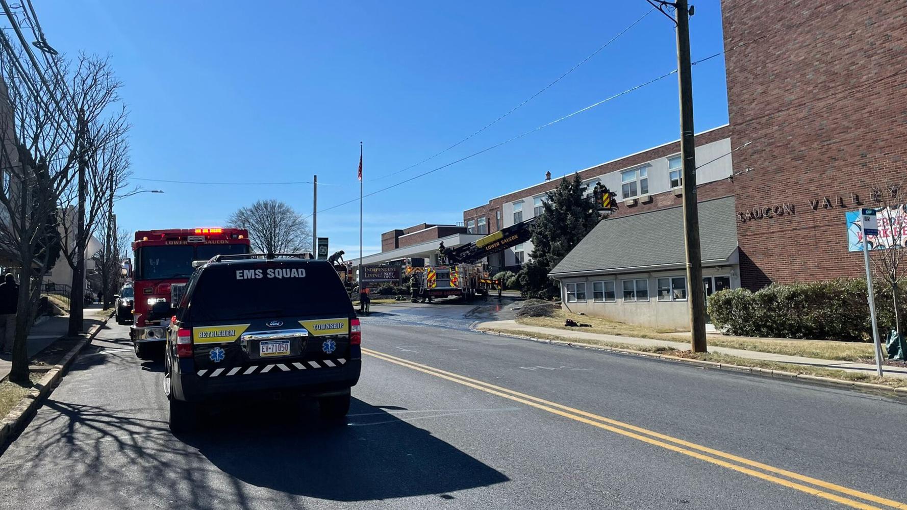 Saucon Valley Manor residents back inside after fire prompted ...