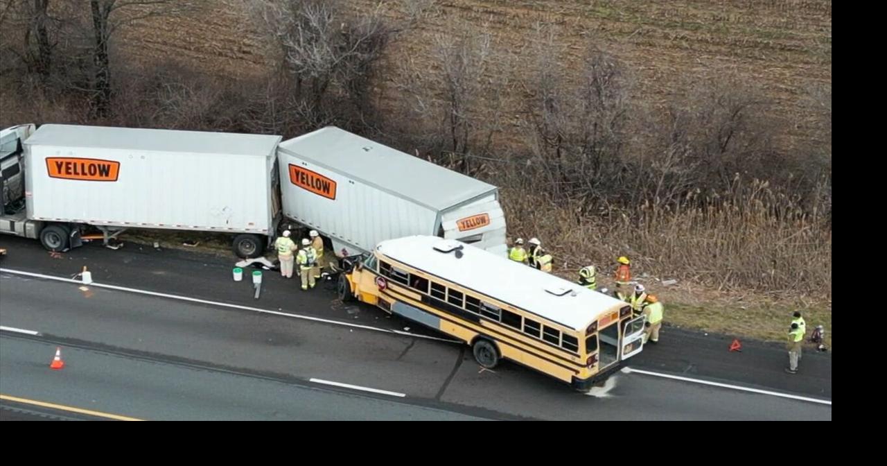 Retired Allentown firefighter helps rescue school bus driver after crash on I-78 | Lehigh Valley ...