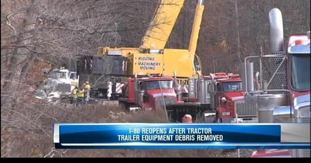 Interstate 80 open after crews remove oversized crash debris | Poconos ...