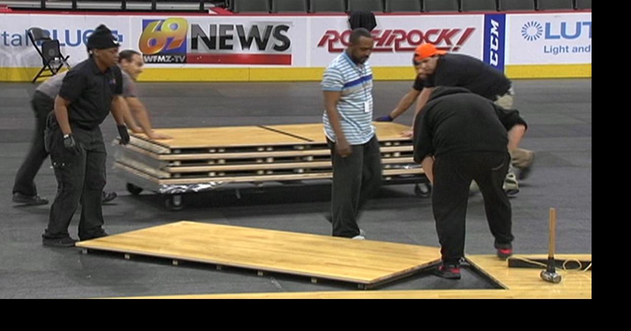 PPL Center transforms into basketball court for high school playoff ...