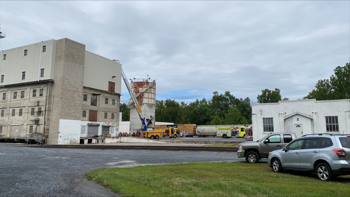 Multiple fire departments on scene of fire at former cement plant in ...