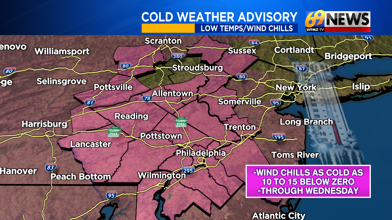 Wind chills as low as 10 to 20 below zero the next few mornings ...