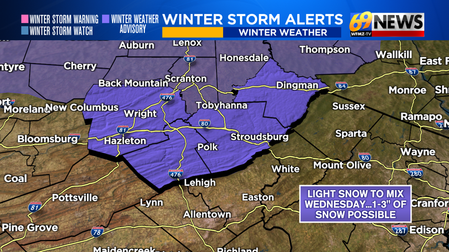 Record cold on Tuesday gives way to some light rain and snow Wednesday ...