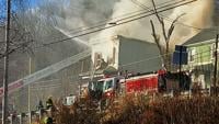 Smoke billows from Schuylkill County home as crews battle fire ...