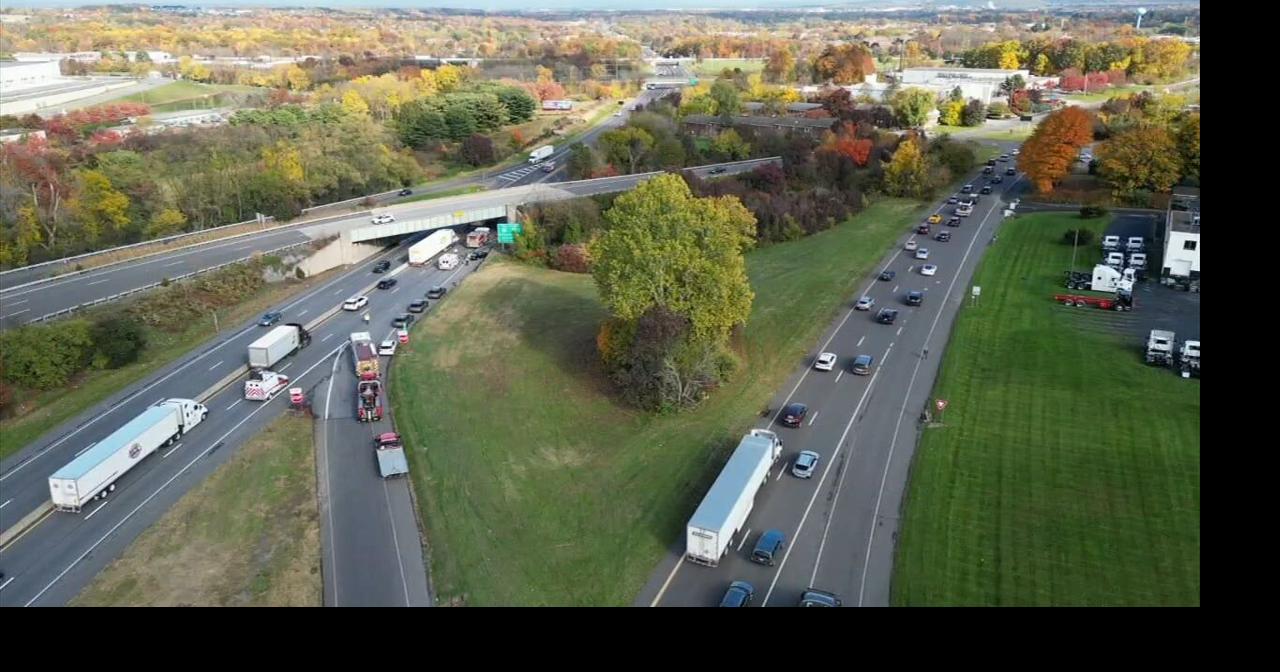 Crash involving tractor-trailer ties up traffic on Route 22 | Lehigh ...