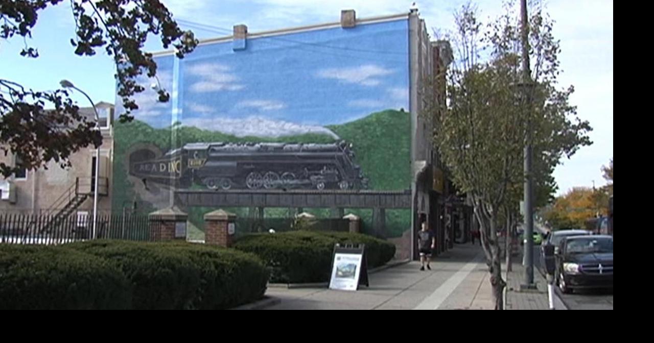 New Reading Railroad mural has many reminiscing | Berks Regional News ...