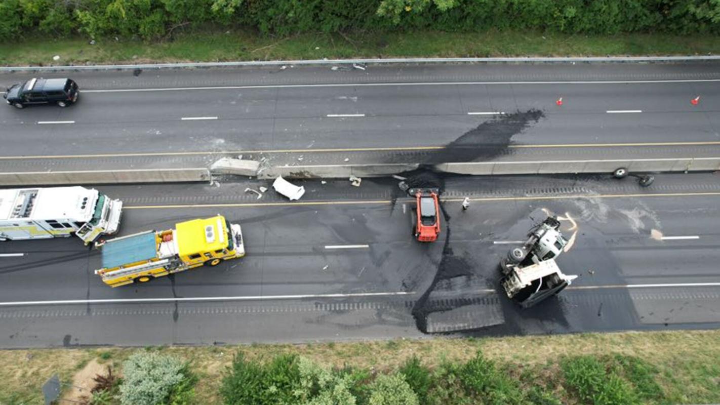 Eastbound, westbound lanes on Route 22 reopen after 2 crashes in ...