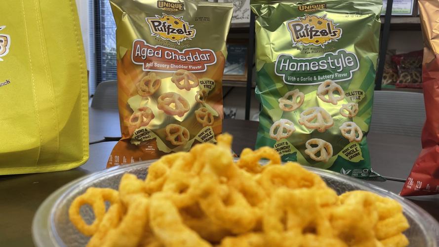 'Kind of like a cheese curl': Unique Snacks unveils Puffzels | Berks ...