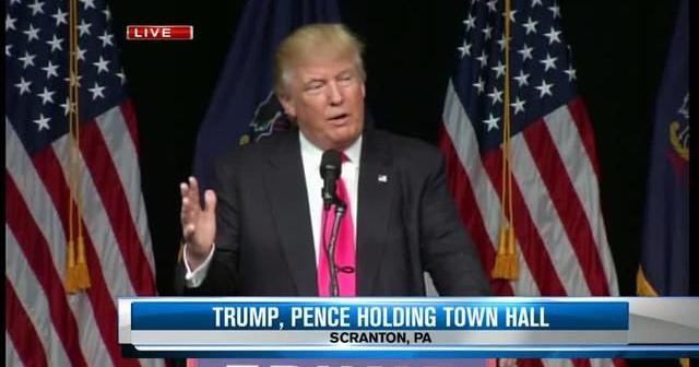 Trump, Pence hold town hall in Scranton | News | wfmz.com