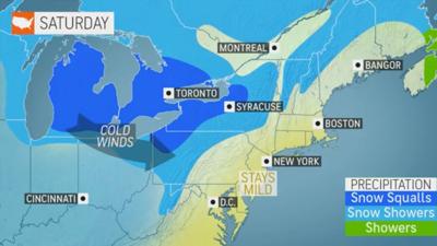 Seasonable Saturday, chilly Sunday; temperatures climb as spring ...