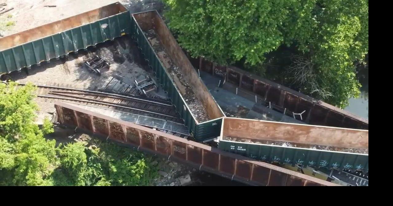 Train cars jump tracks in Bethlehem at Hill to Hill Bridge | Lehigh ...