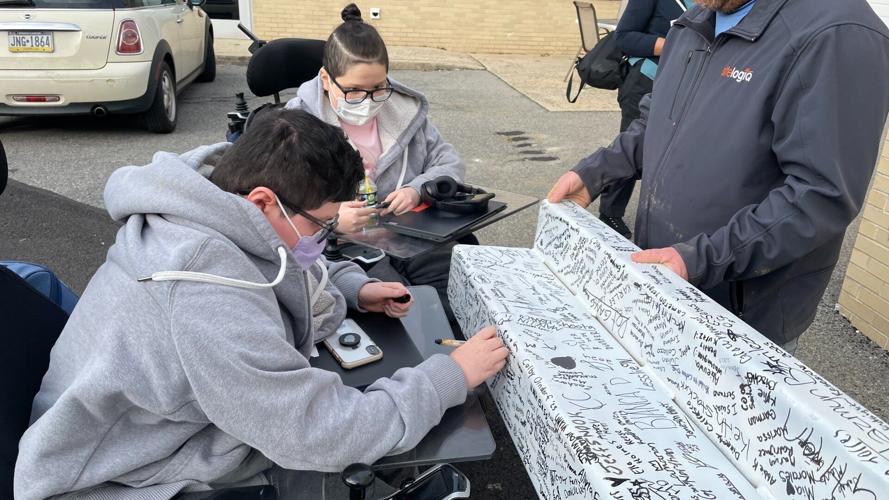 Mifflin holds topping off ceremony for new athletic and community ...