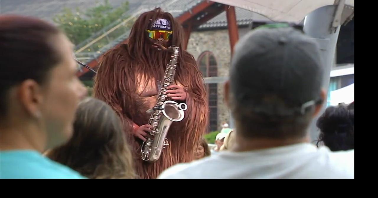 Spotted at Musikfest: Rare, mythical, musical 'Saxsquatch' comes out to ...