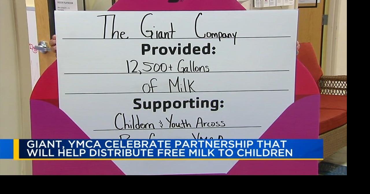 50,000 dollars donated for YMCA's free milk program by the Giant ...