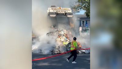Crews contain garbage truck fire on Salisbury Road | Lehigh County ...