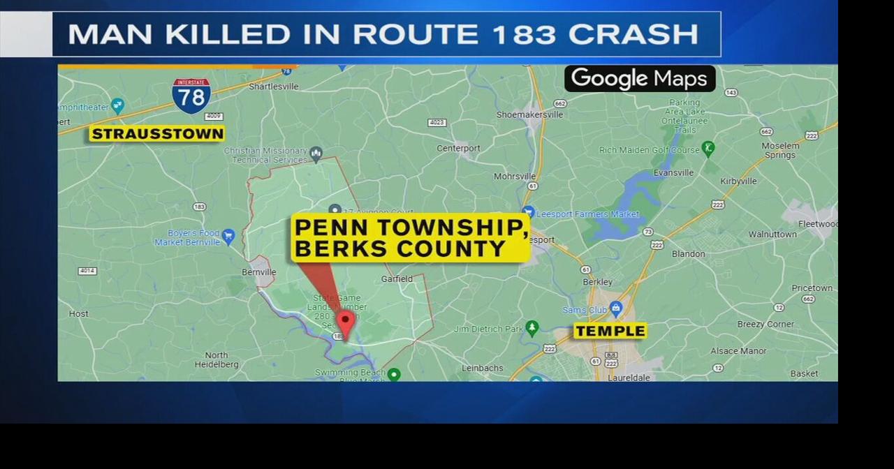 Tennessee man dead in Route 183 crash | Berks Regional News | wfmz.com