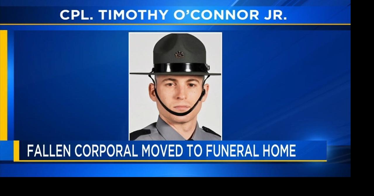 Procession escorts body of fallen State Police Corporal killed in line ...