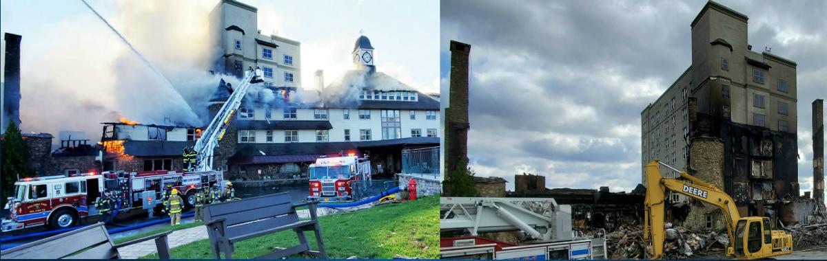 Fire crews being vigilant for hot spots at Pocono Manor | Poconos and ...