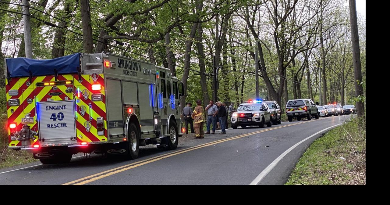 Person flown to hospital after crash on Route 412 in Bucks ...