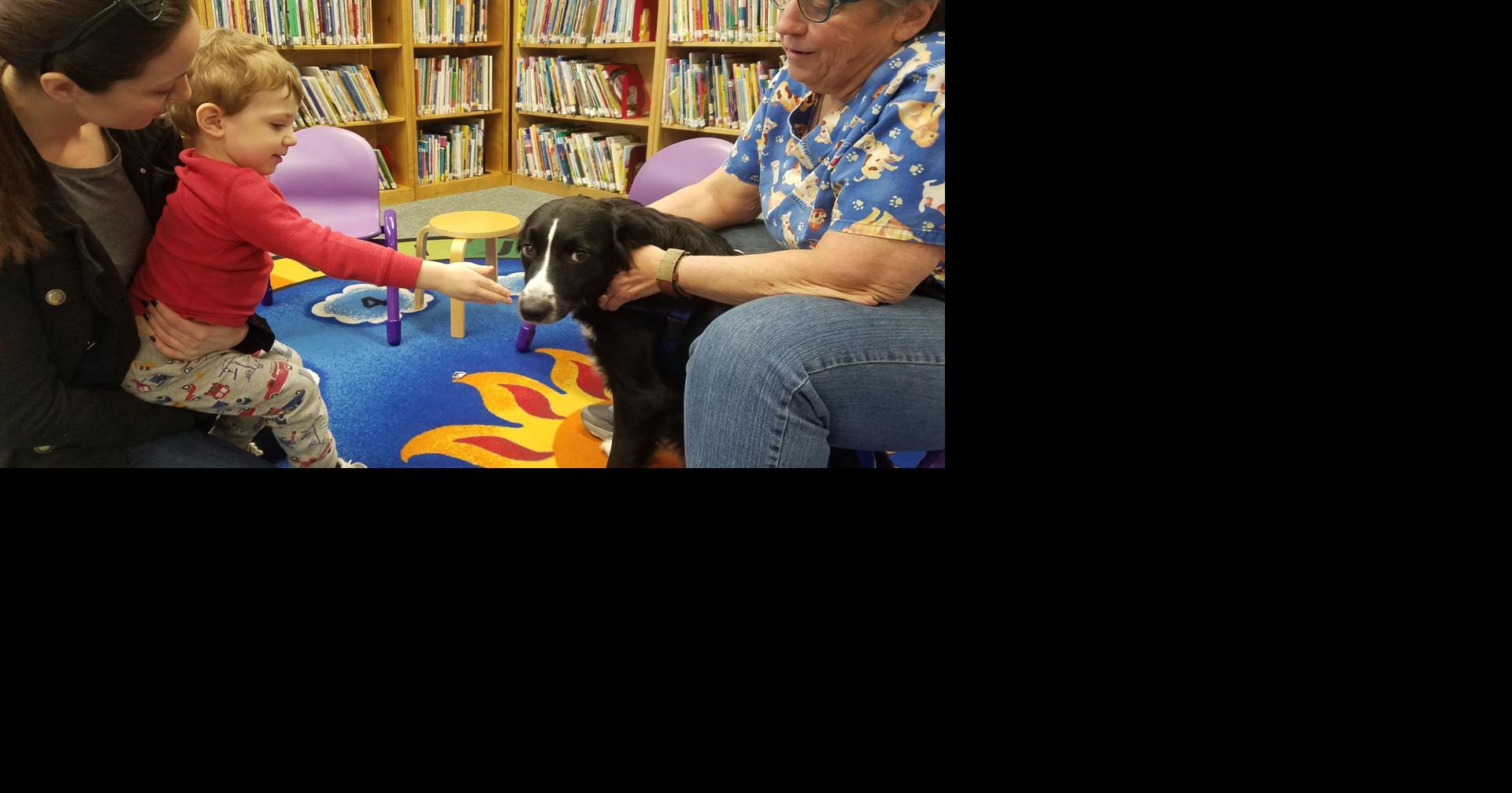 Berks kids read library books with therapy dogs | Berks Regional News ...