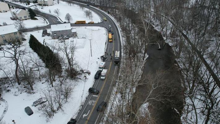 Section of Bushkill Drive closed after school bus collision with ...