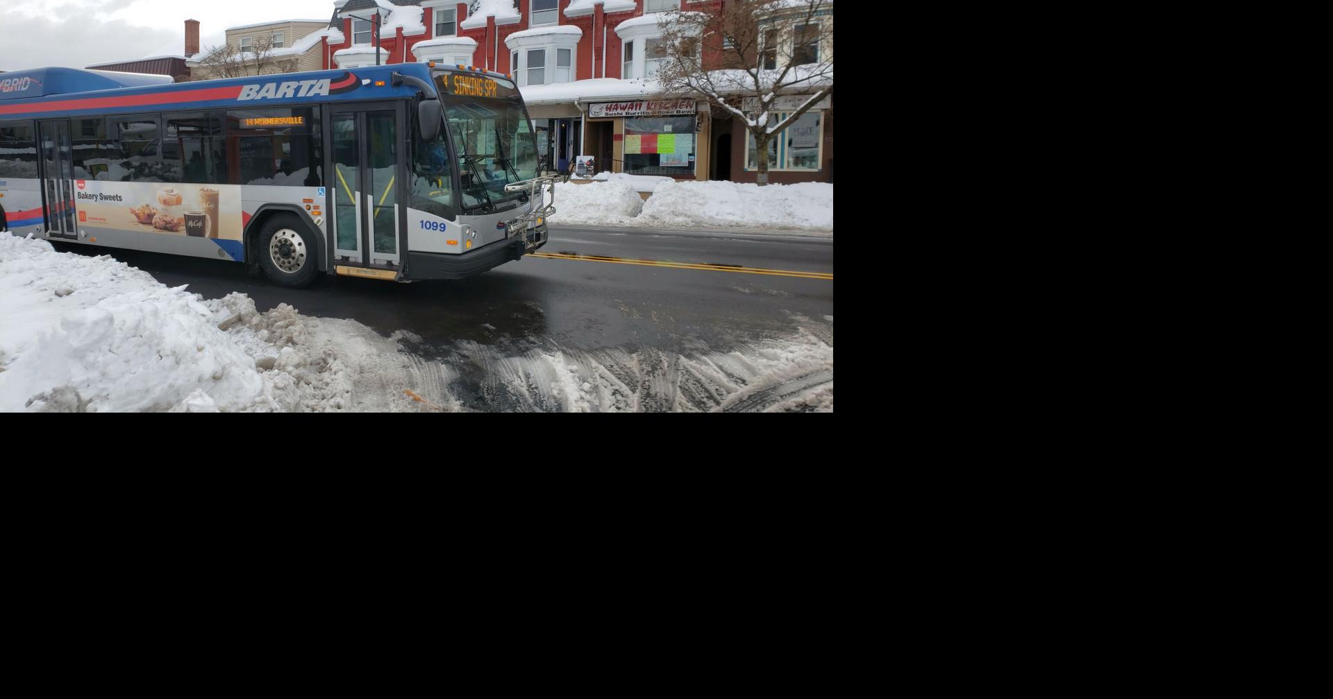 After idled by storm for 2 days, BARTA buses rolling again | Berks ...