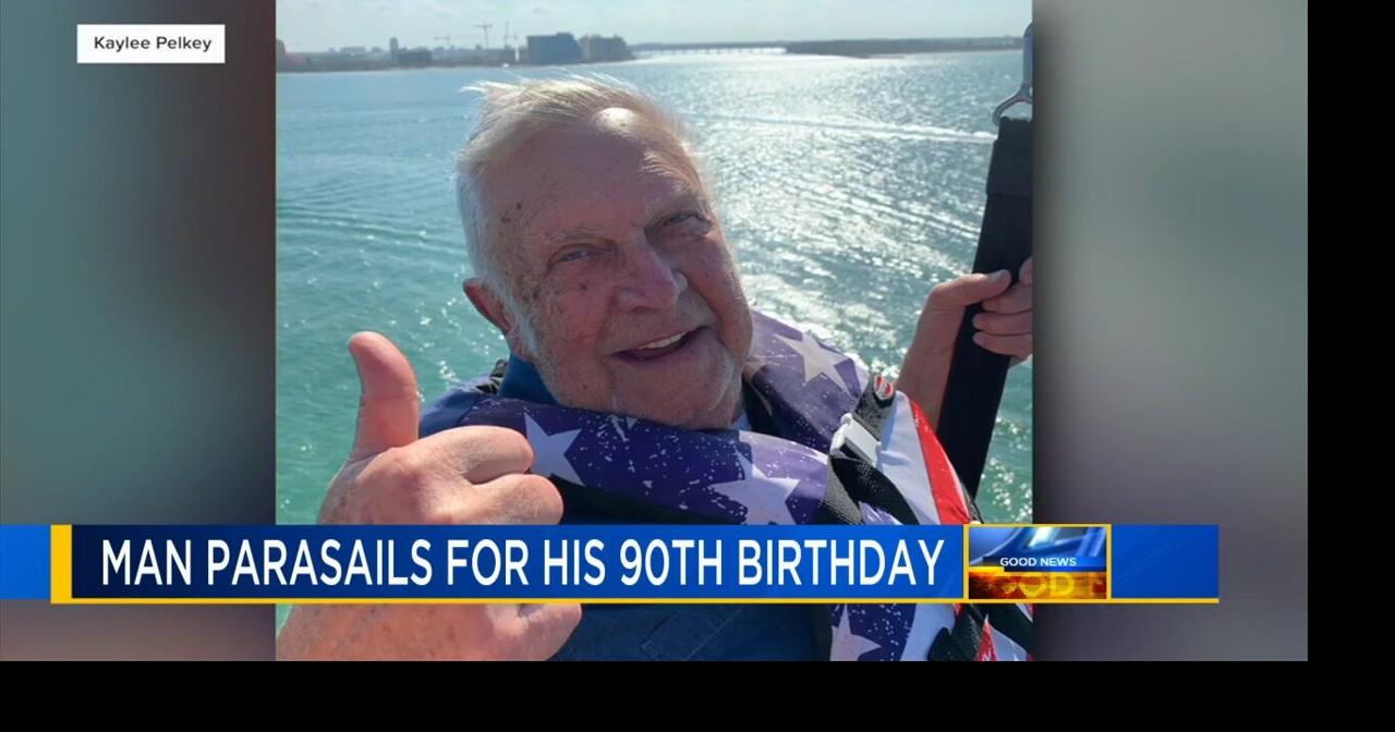 Man celebrates 90th birthday with adventure high in the sky | Good News ...