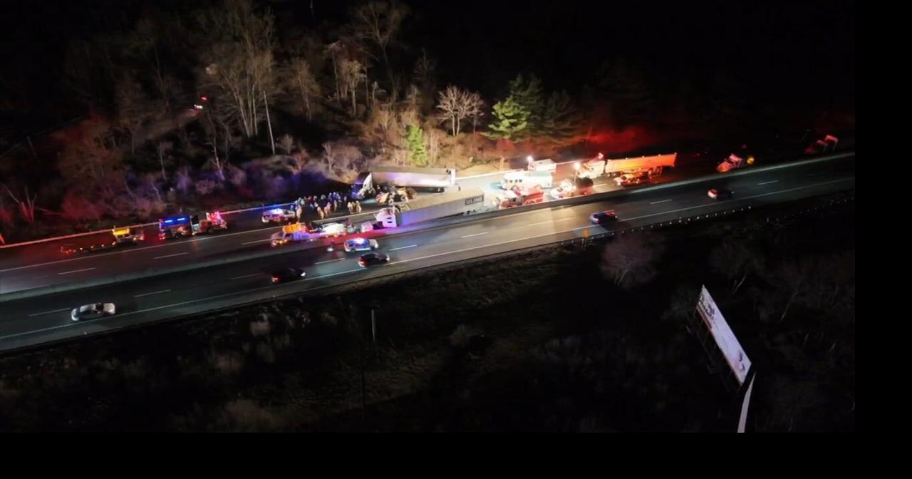 2 injured after tractor-trailers collide near Lehigh Tunnel | Traffic ...