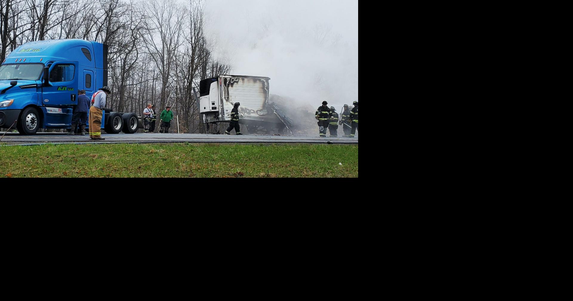 Driver, mechanic hurt in fiery tractor-trailer crash along I-81 ...